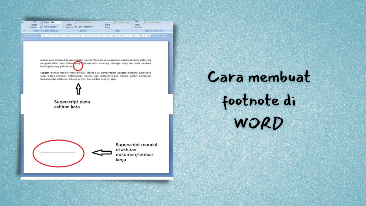 Cara Membuat Footnote di Word dengan Mudah dan Cepat + Gambar