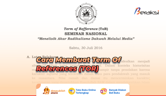Pengertian, Fungsi dan Cara Membuat Term of Reference (TOR)